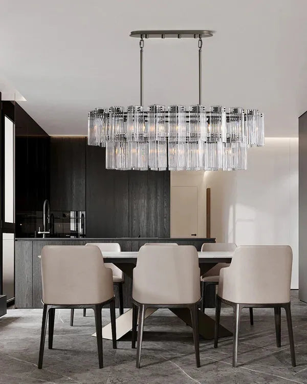 Delsie Oval Chandelier 51''63''72''
