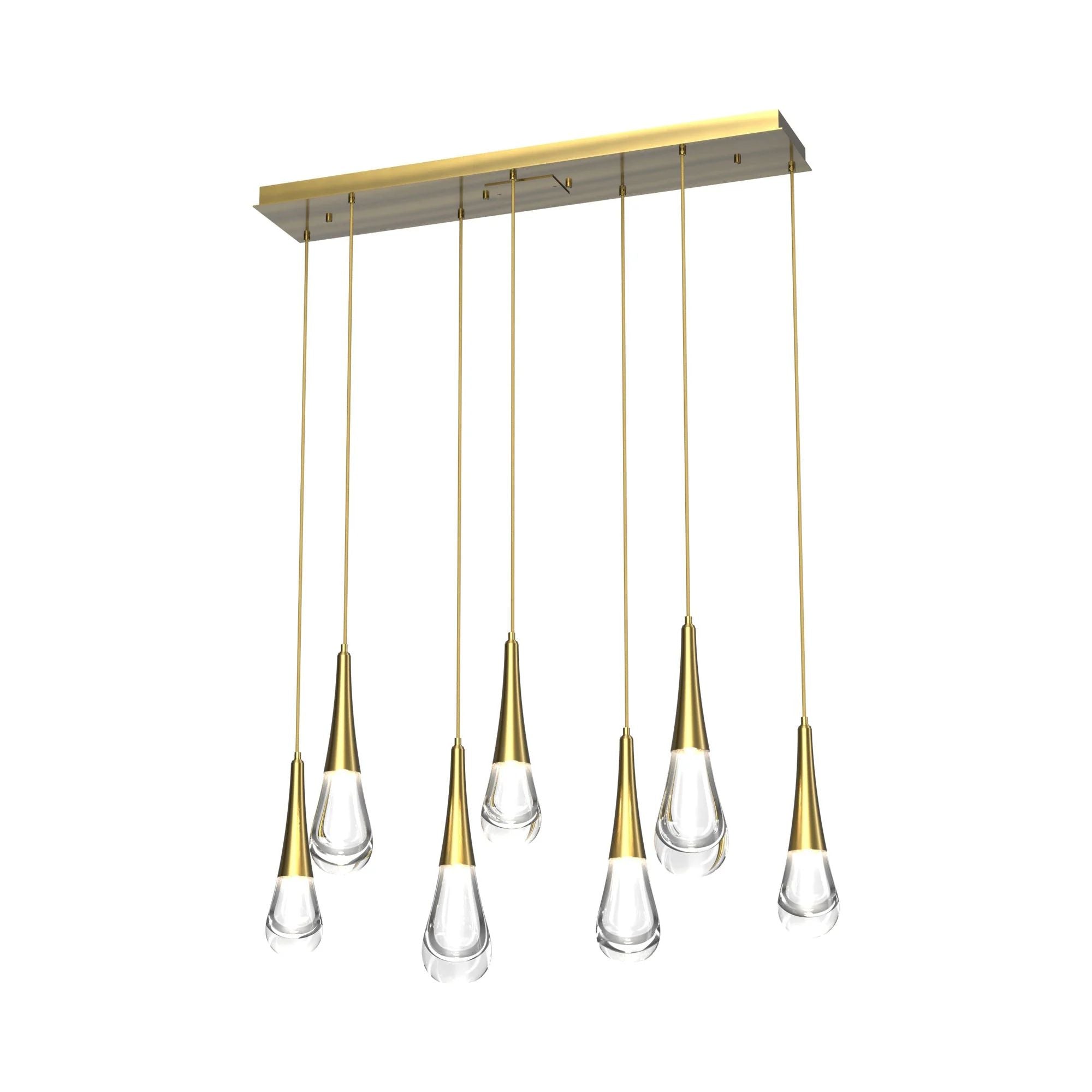 JC Water Drop Rectangle LED Chandelier